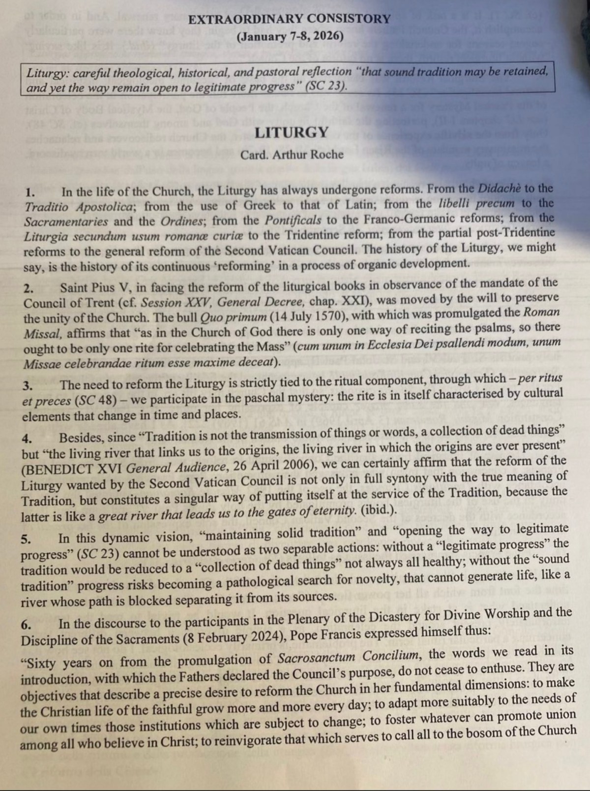 Kard. Roche o Mszy Trydenckiej - Tradycja i Wiara